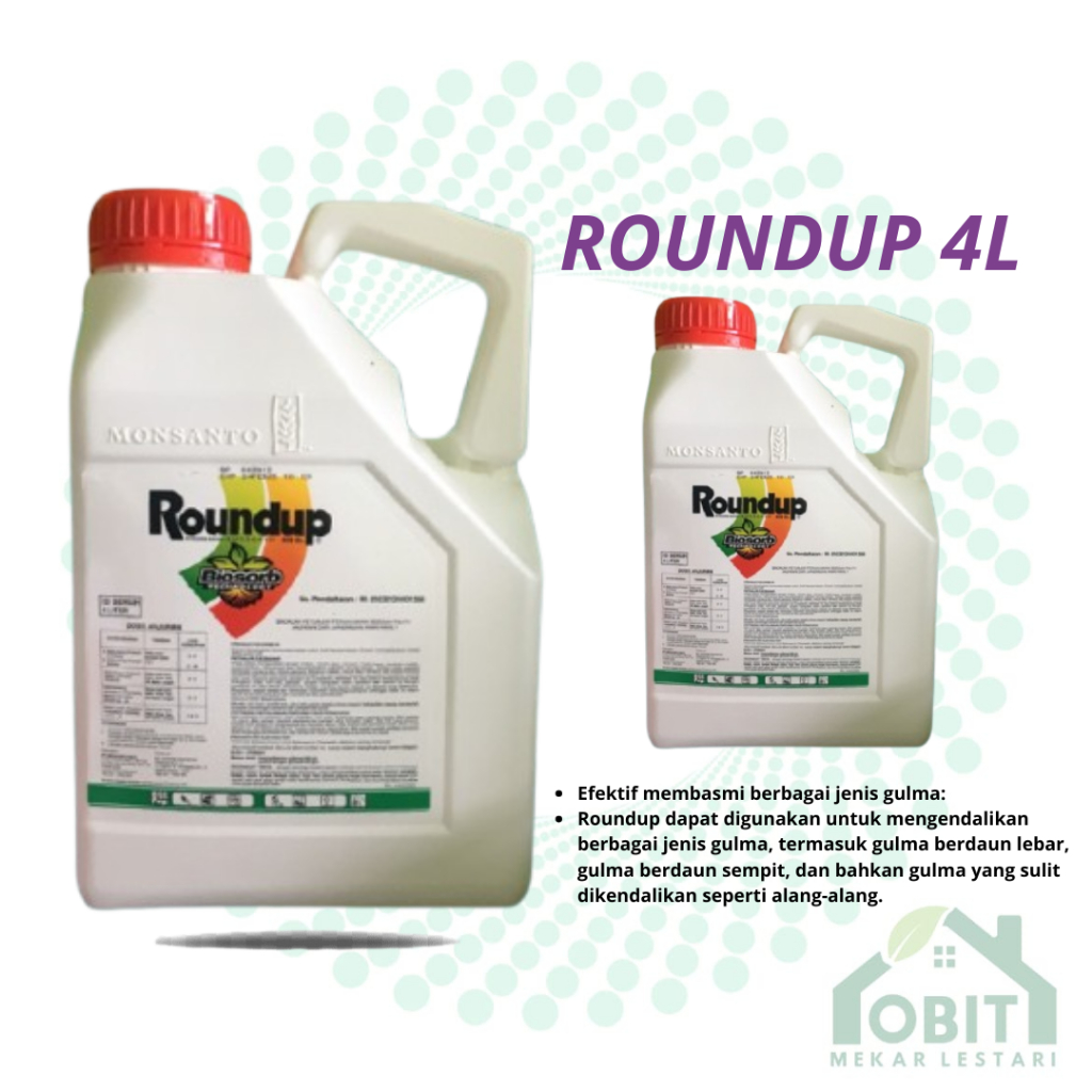 Jual Herbisida Roundup Obat Pembasmi Rumput Dan Gulma ORIGINAL KEMASAN ...