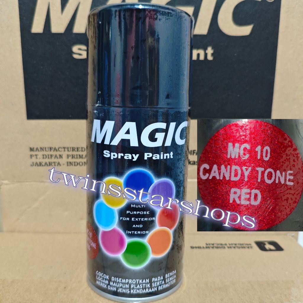 Jual Pilok Pilox Pylox Cat Magic Merah Candy Tone Red MC 10 Glossy ...