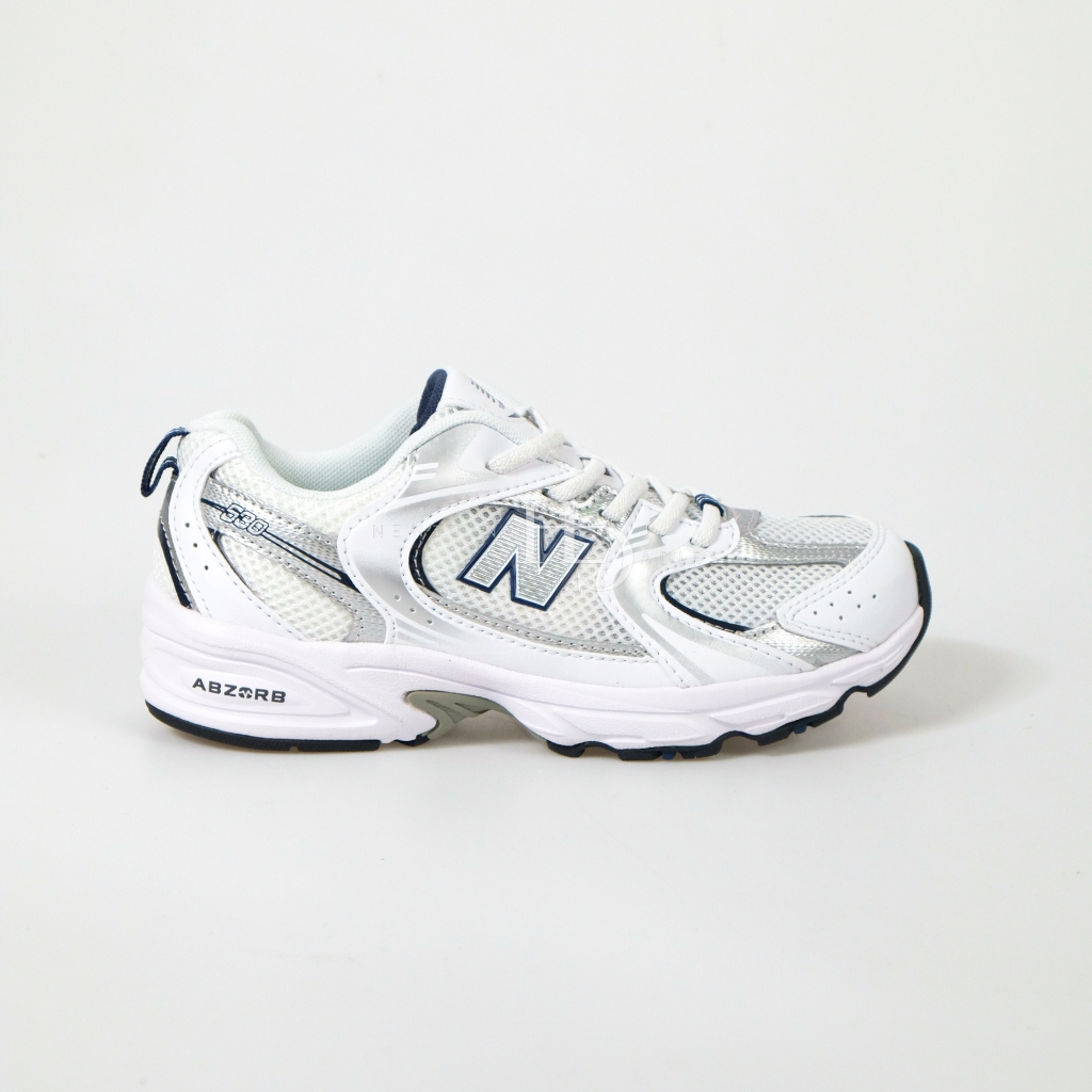 Jual New Balance 530 White Silver Navy Indigo (GS) GR530SB1 | Shopee ...