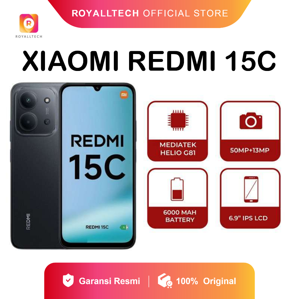 Jual XIAOMI Redmi 14C 15C 8/256 GB 6/128 GB Garansi Resmi Indonesia | Shopee Indonesia