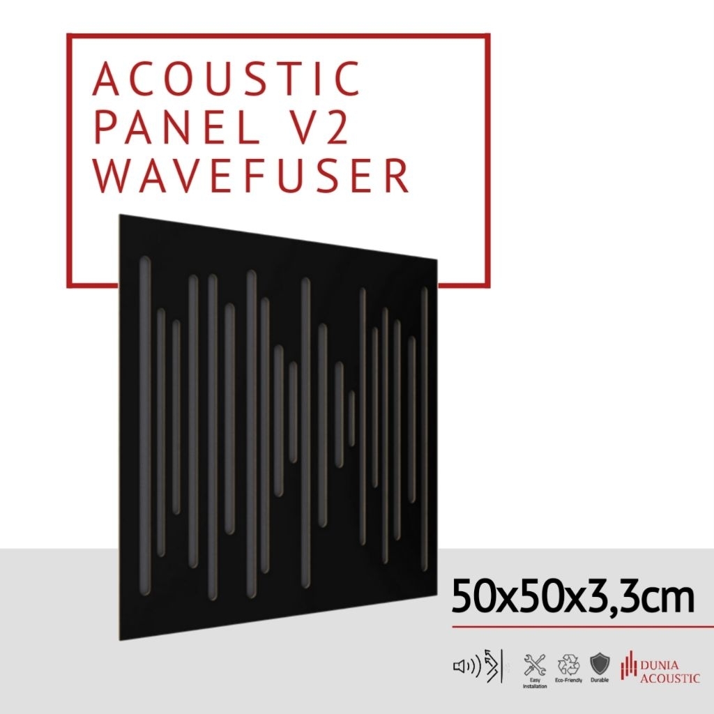 Jual Panel Akustik Peredam Suara Ruangan Studio Wave | Shopee Indonesia
