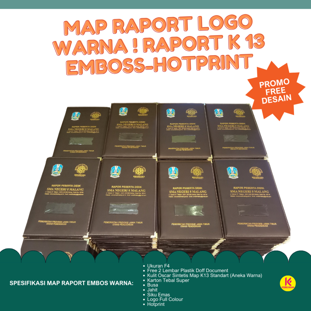 Jual MAP BUSA LOGO BERWARNA HOTPRINT PRESS K13 | MAP WISUDA ...