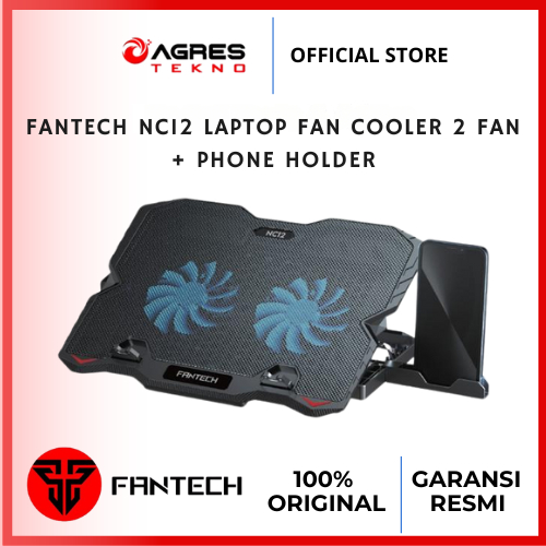 Jual Fantech NC12 NC14 Cooling Pad Laptop with 2 Fan Blue LED Cooler ...