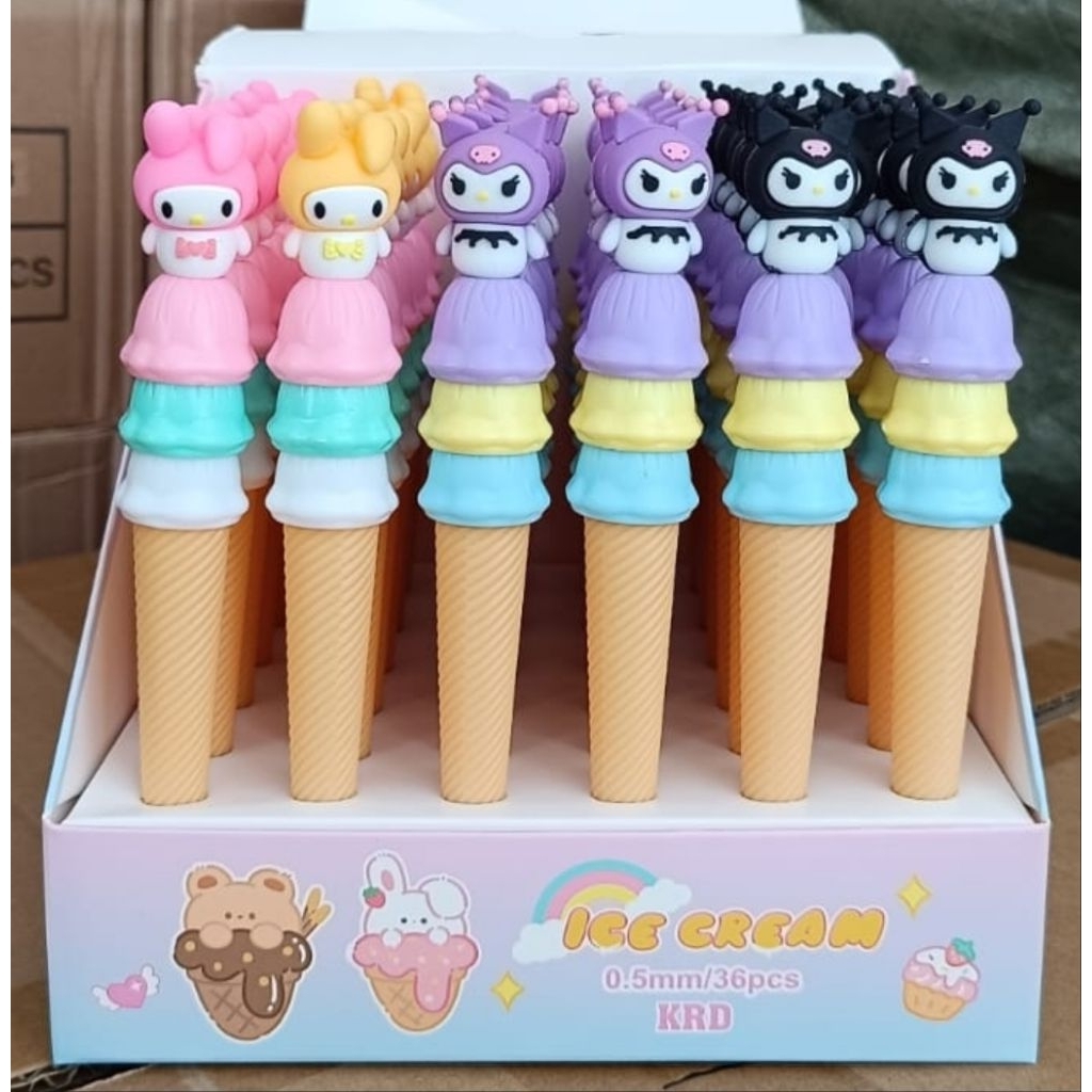 Jual Pulpen Ice Cream Tumpuk Capybara Activity || Pulpen Bentuk Lucu ...