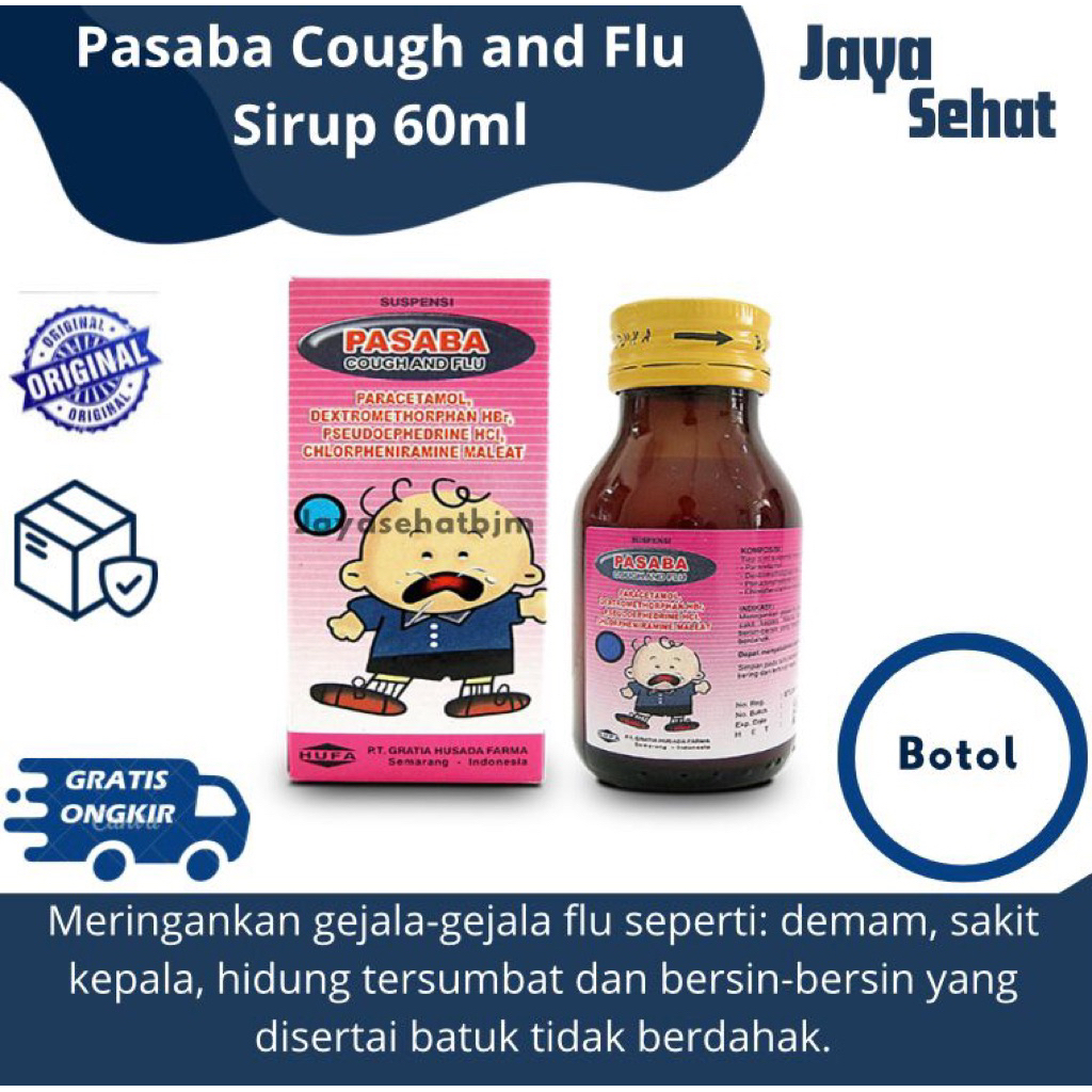 Jual Pasaba Cough And Flu Sirup - Obat Batuk Baby Pilek Flu | Shopee ...