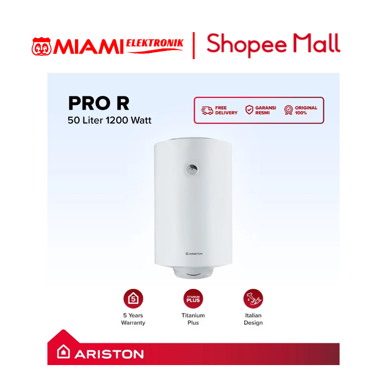 Jual Ariston Water Heater Pro R 50 Liter 1200 Watt | Shopee Indonesia