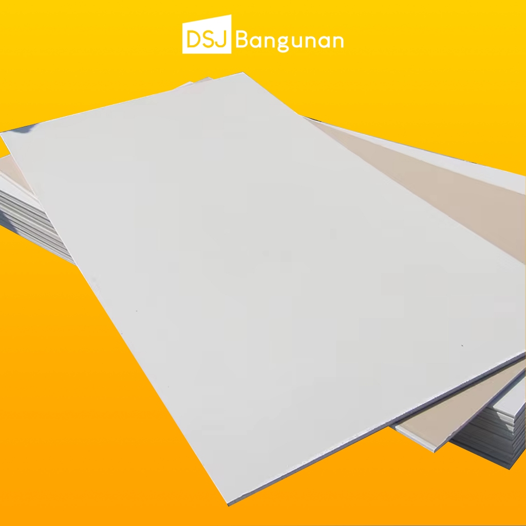 Jual Gypsum Board 9mm Papan Gipsum Partisi Dinding Plafon | Shopee ...