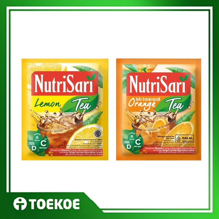 Jual TOEKOE Nutrisari Lemon Tea / Nutrisari Orange Tea 1 Renceng [Isi ...