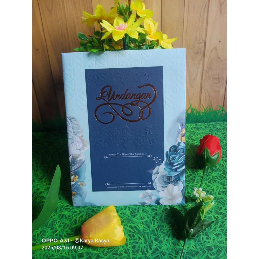 Jual (Bisa order 15 pcs) Cetak Undangan Pernikahan Hard Cover VIP Murah ...