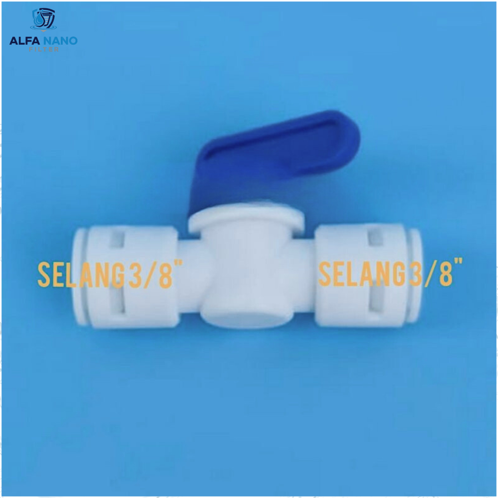 Jual Stop Kran / Ball Valve 3/8" RO (Reverse Osmosis) | Shopee Indonesia