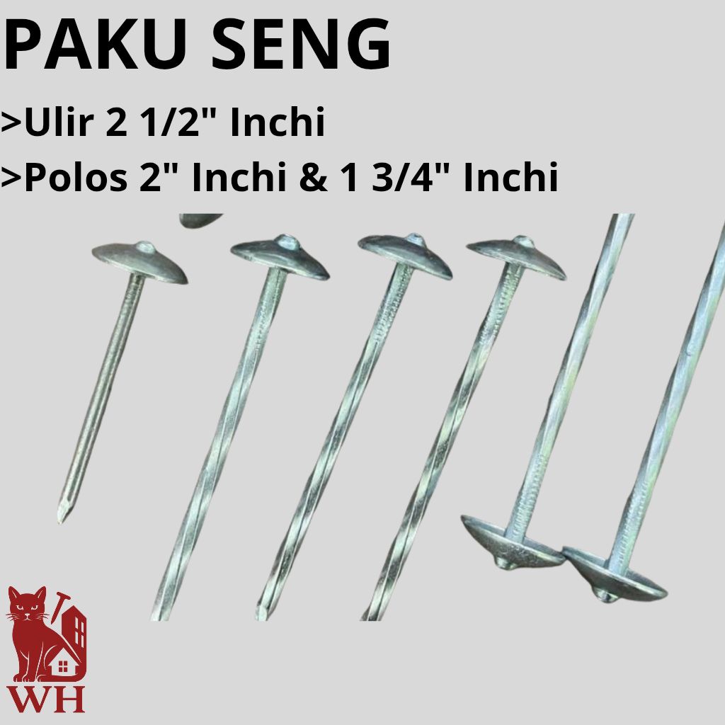 Jual Paku Seng Ulir Anti Karat untuk Asbes dan Konstruksi | Paku Seng ...