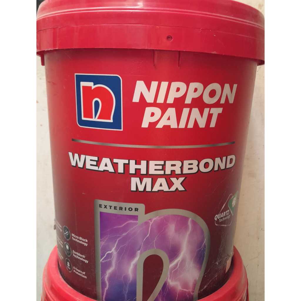 Jual Cat Tembok Eksterior Nippon Weatherbond Max Pail | Shopee Indonesia