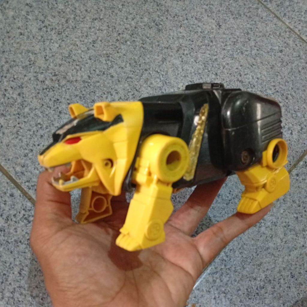 Jual Power Rangers Yellow Bear Zord Ninja Megazord | Shopee Indonesia