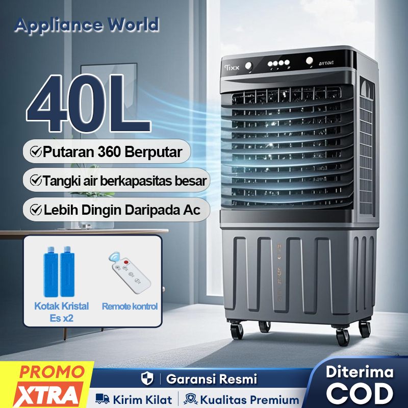 Jual AW Air Cooler Kipas Angin Pendingin Cold fan Tangki 40L 3Kecepatan ...