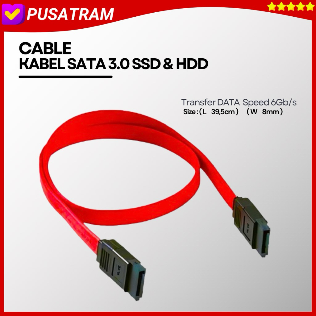 Jual Kabel Data SATA 3 Kabel SATA III 6Gbps SSD HDD | Shopee Indonesia