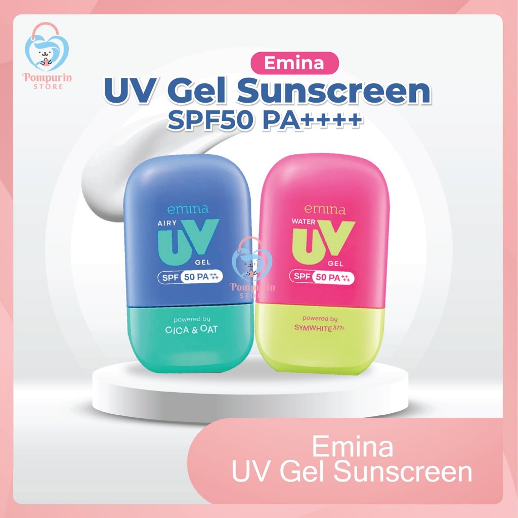 Jual Emina Airy UV Gel Sunscreen SPF50 PA++++ 25ml / Emina Water UV Gel Sunscreen SPF50 PA ...