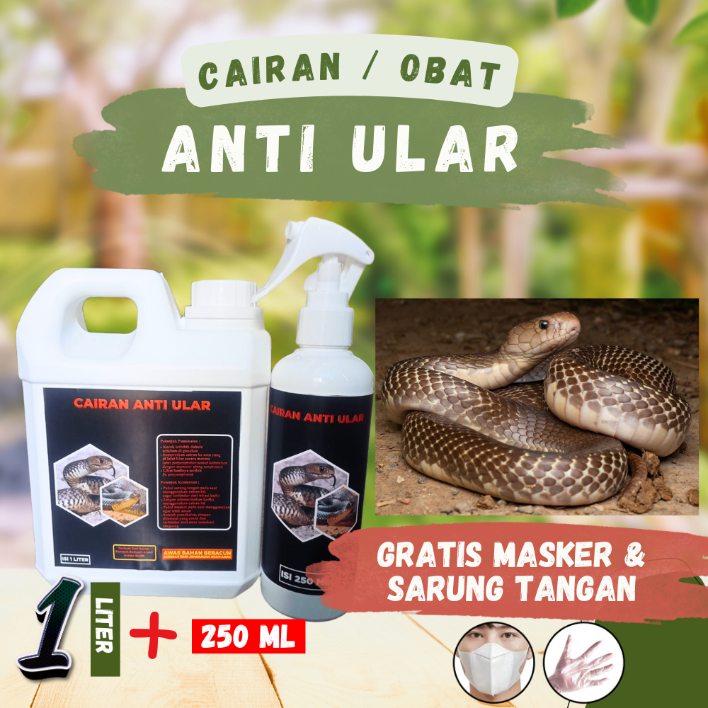 Jual Cairan ANTI ULAR 1 Liter + Extra 250 ml - Solusi Aman & Efektif ...