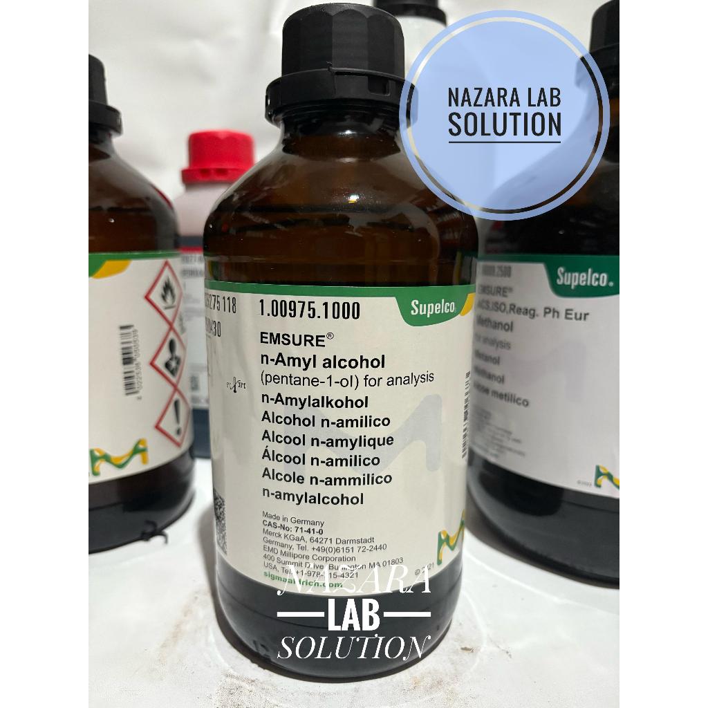 Jual N-AMYL ALCOHOL / AMIL ALKOHOL / C5H12O PRO ANALIS MERCK 100975 ...