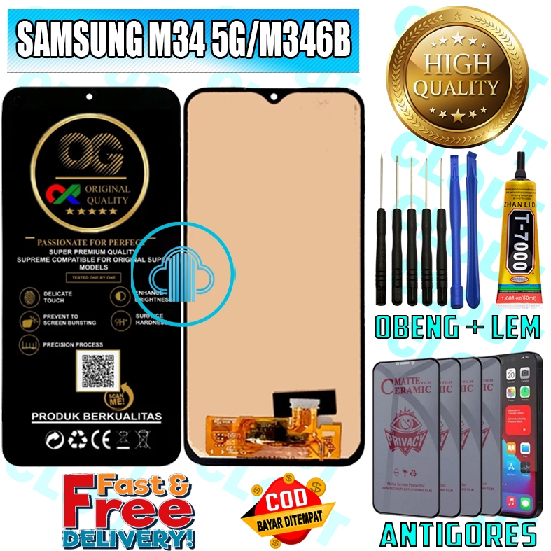 Jual LCD TOUCHSCREEN SAMSUNG M34 5G/M346B LAYARSENTUH SAMSUNG M SERIES ...