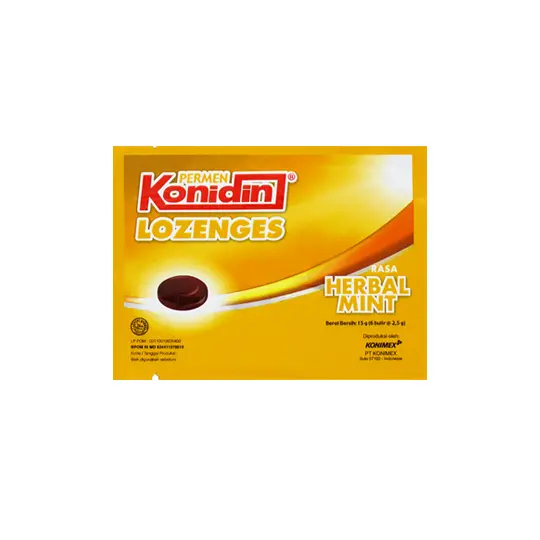 Jual KONIDIN LOZENGES HERBAL MINT PERMEN BATUK KARENA ALERGI MELEGAKAN ...