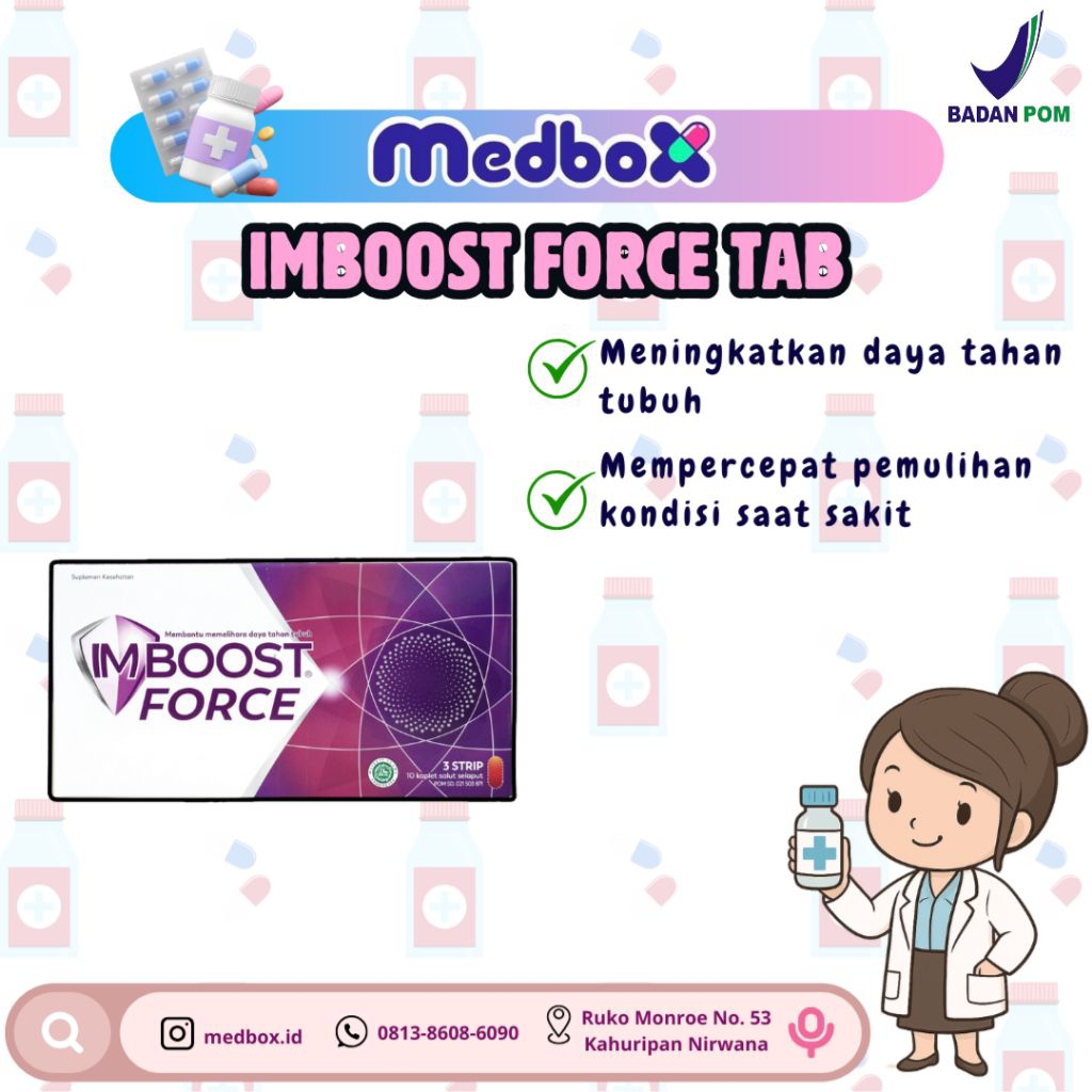 Jual Imboost Force Tablet/Strip Suplemen Daya Tahan Tubuh | Shopee ...