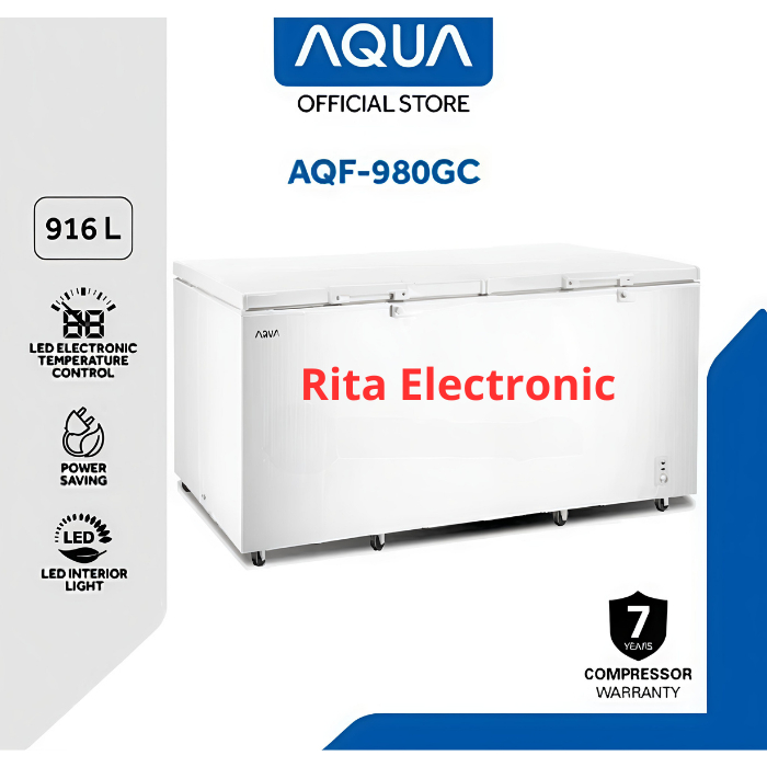 Jual Frizer Box Aqua Kapasitas 980 Liter AQF 980GC | Shopee Indonesia