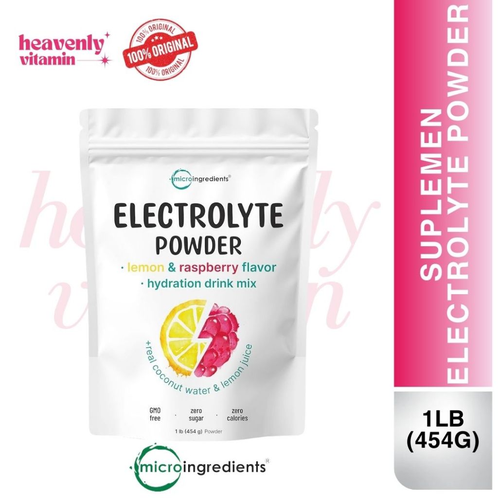Jual Micro Ingredients Electrolyte Powder Lemon & Raspberry Flavor ...