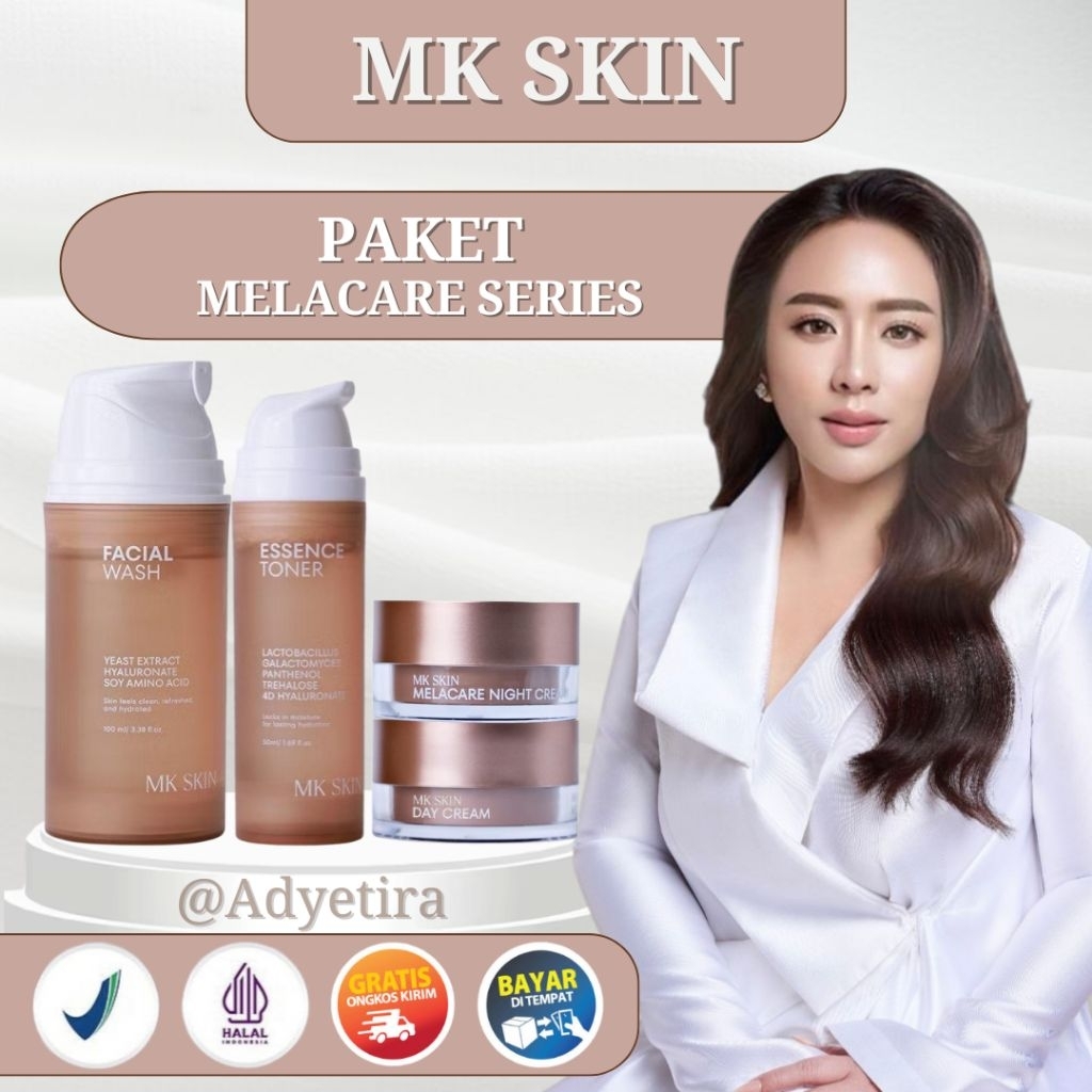 Jual MK SKIN Paket Wajah Melacare Series Flek Hitam | MK Skincare | MK ...