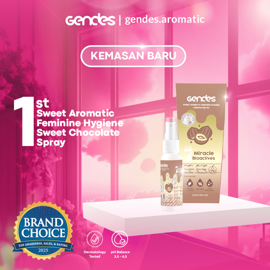 Jual Gendes Sweet Aromatic Feminine Care Spray with Hazelnut 7 Miracle Bioactives Merawat ...