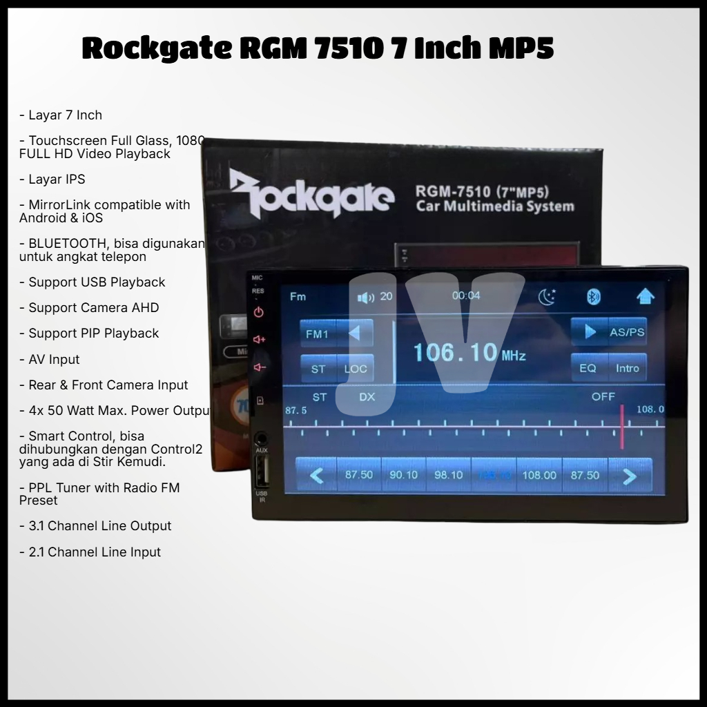 Jual Head Unit MP5 Rockgate Layar 7 Inch Deckles Rockgate | Shopee ...