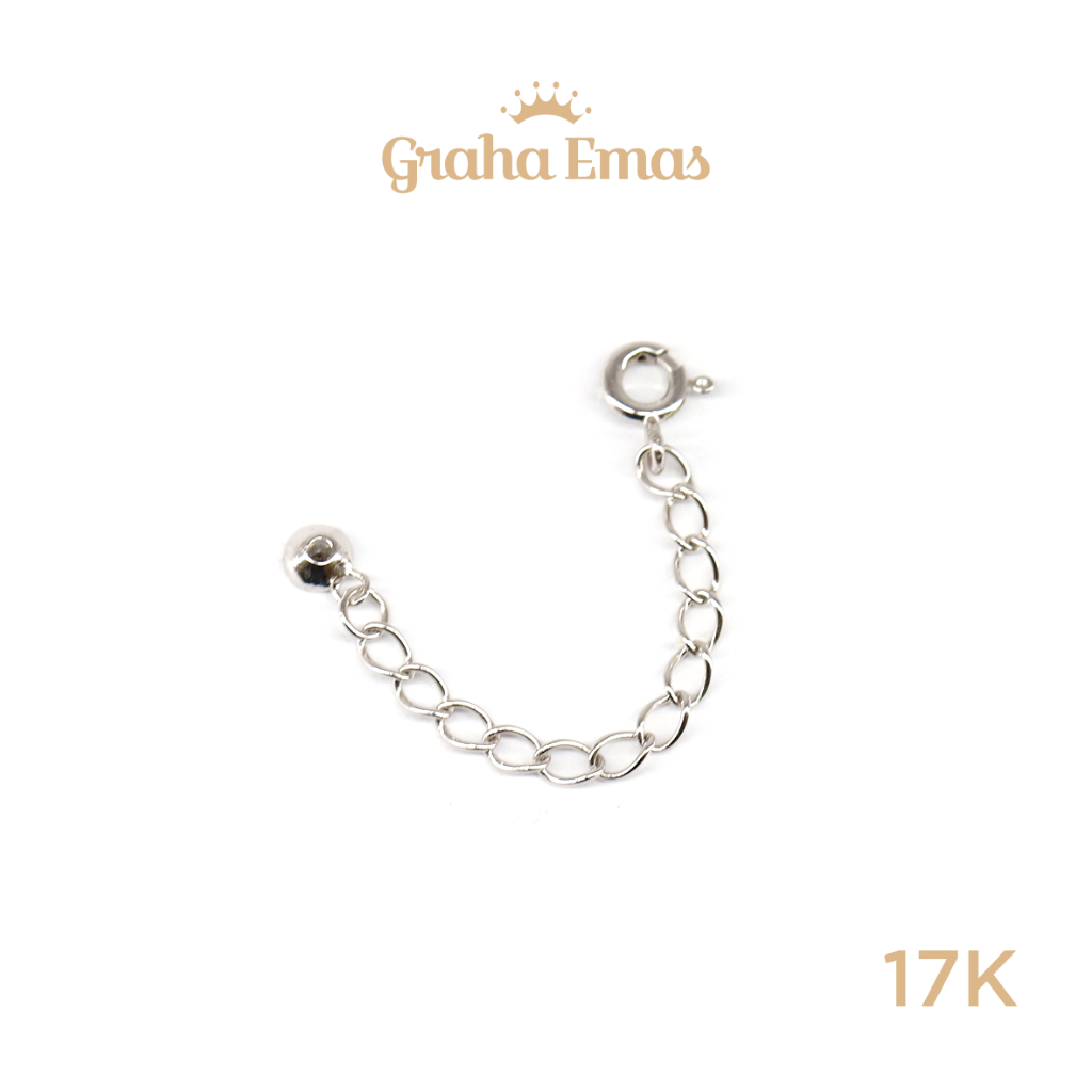 Jual Graha Emas Ekstensi Emas Putih Bentuk Round 17K - White Gold ...