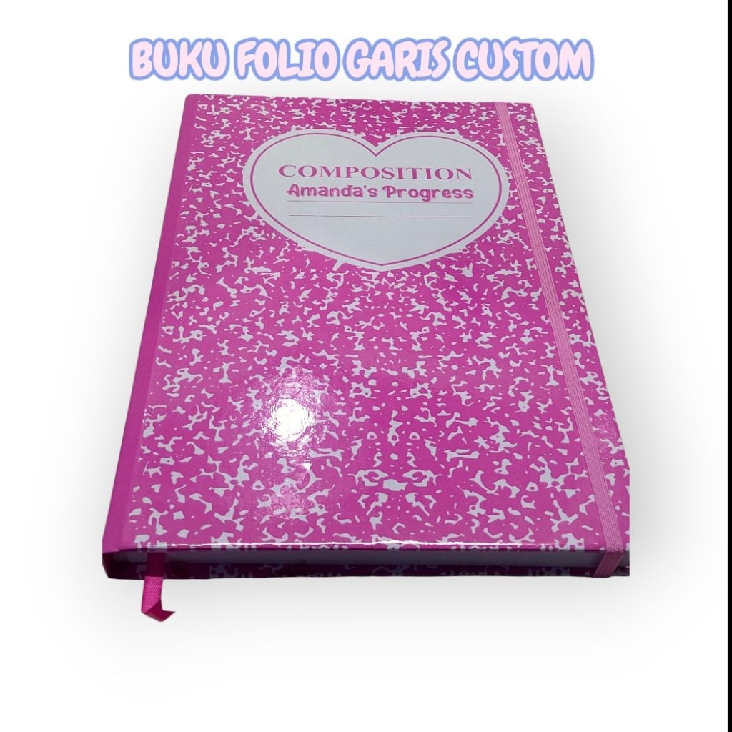 Jual BUKU FOLIO GARIS HARD COVER CUSTOM | 100/200/300 lembar | BUKU ...