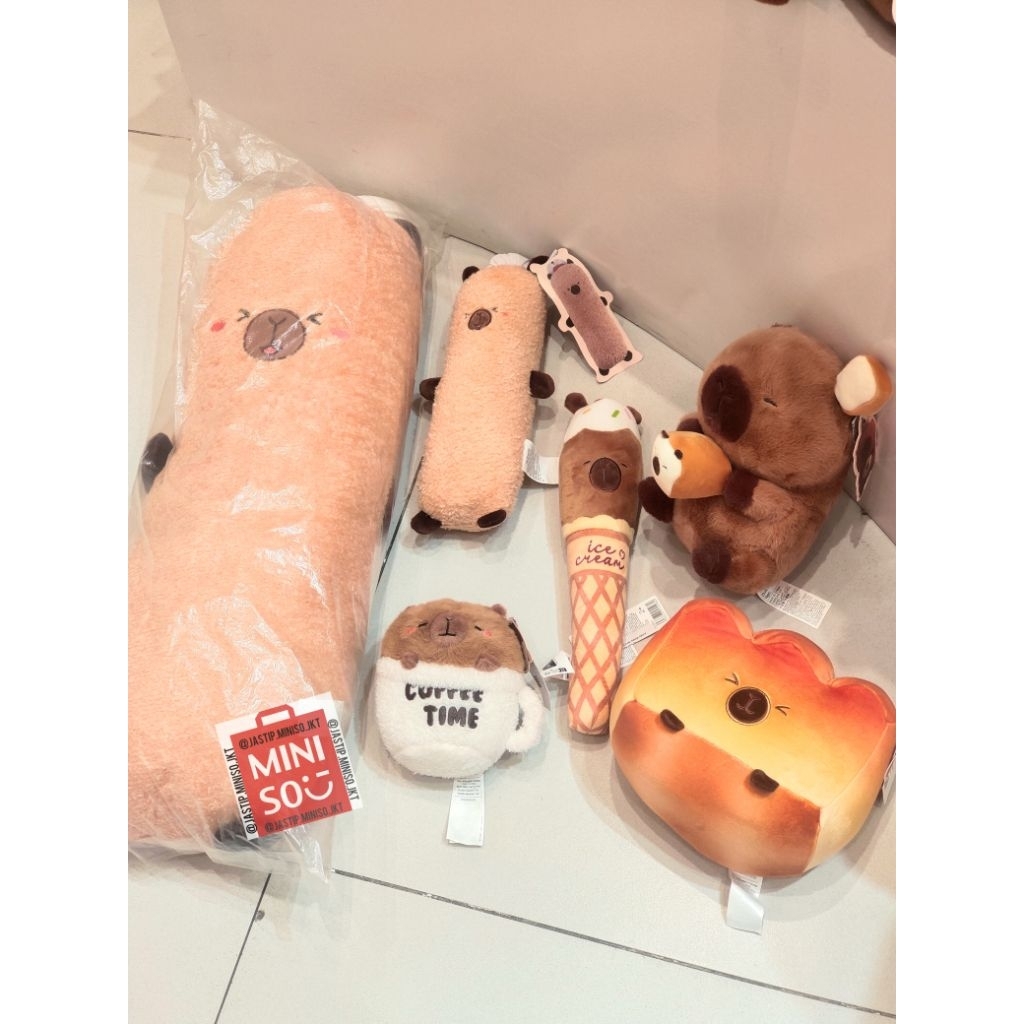 Jual MINISO 🆕 Boneka CAPYBARA MIMIBARA HAPPY BAKING Series (SMALL ...