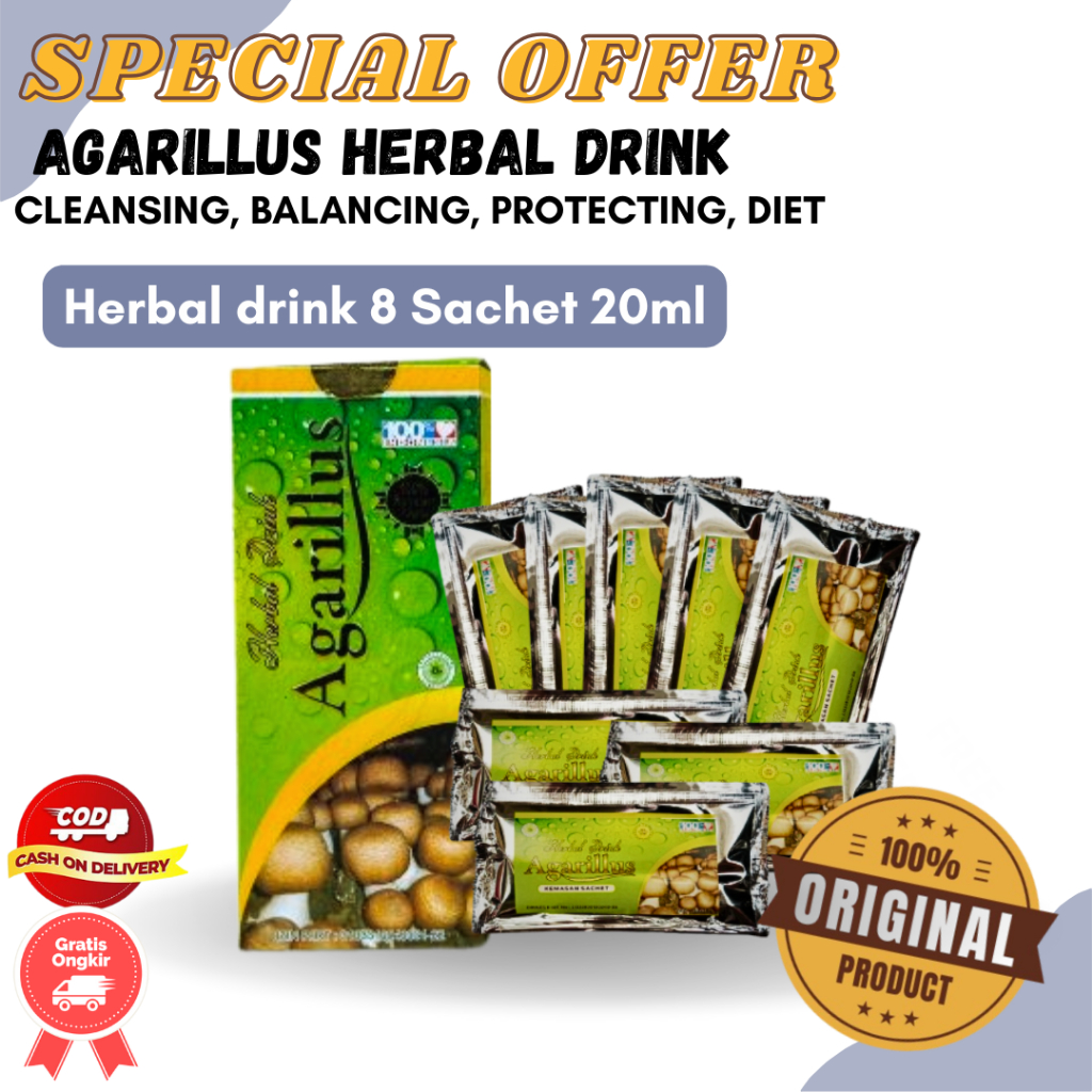 Jual Agarillus Hijau (Herbal Drink) Kemasan 8 sachet (20ml/sachet ...