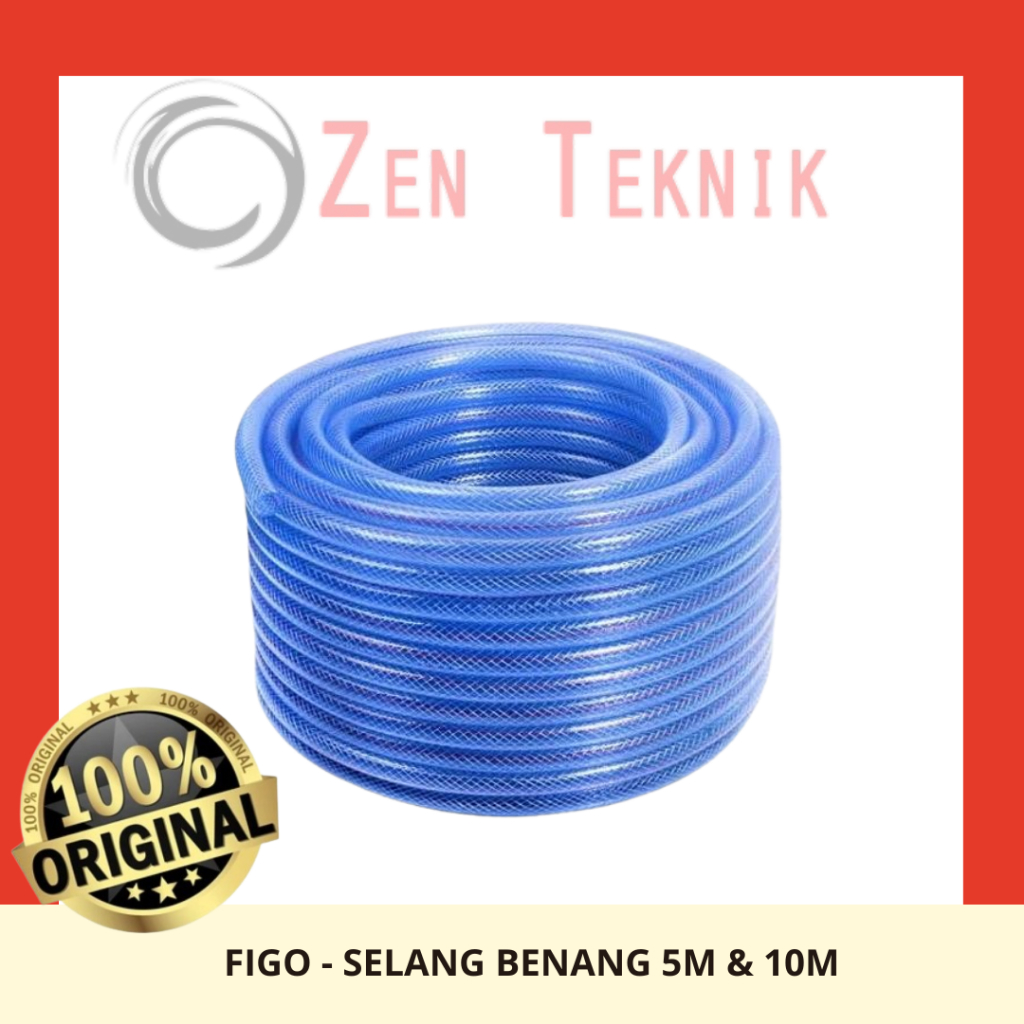 Jual FIGO - Selang Benang Transparan 1/4 Inch Per 5M & 10M | Shopee ...