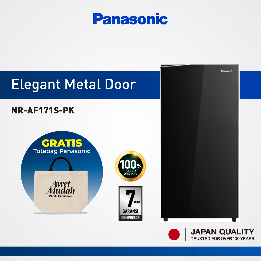 Jual Panasonic NR-AF171S-PK Kulkas 1 Pintu [155 L] - Sparkling Black | Shopee Indonesia