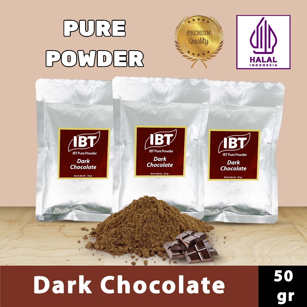 Jual Pure Dark Chocolate Powder Essence Murni Bubuk Coklat Import ...