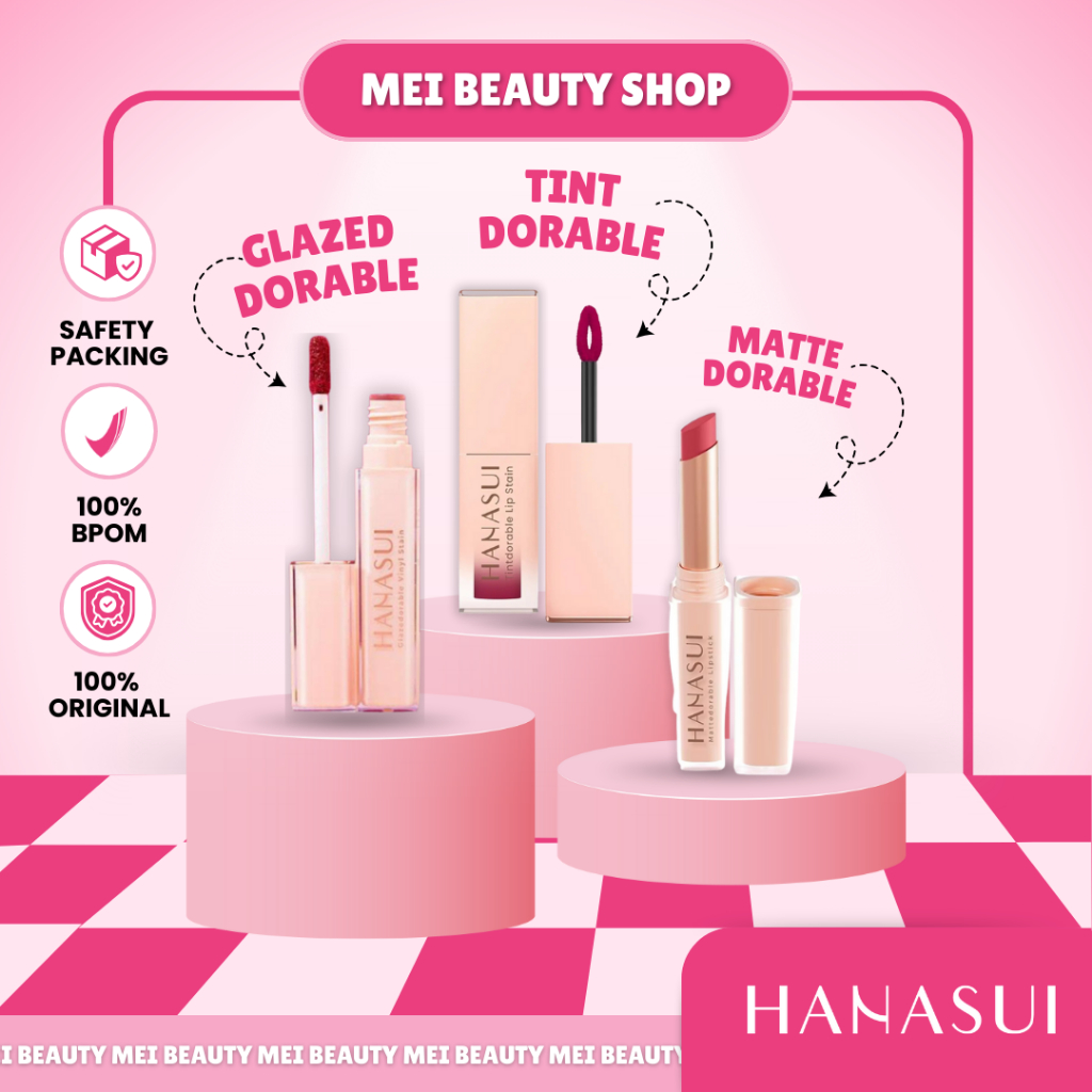 Jual HANASUI LIPTIN TINTDORABLE LIP STAIN | Hanasui Glazedorable Vinyl ...
