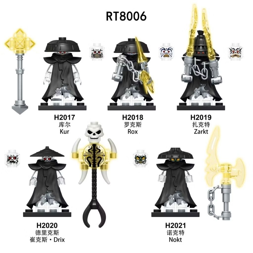 Jual Action figure kur rox zarkt drix nokt RT8008 mainan ninja | Shopee ...