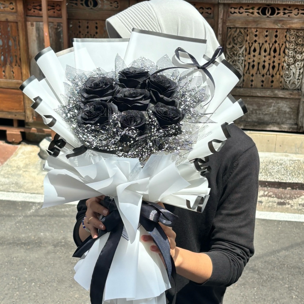 Jual Glitter Buket Bunga Arificial | Awet Anti Layu | Buket Wisuda ...