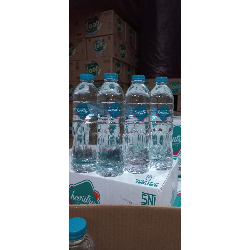 Jual Air minum merk HEVIITRO kemasan botol 600 ml per karton isi 24 ...