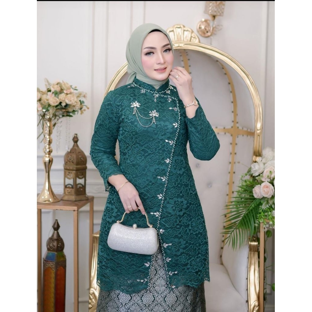 Jual Lupphh | Set Rok Span Kebaya Brokat Nagita | Kebaya Janggan ...