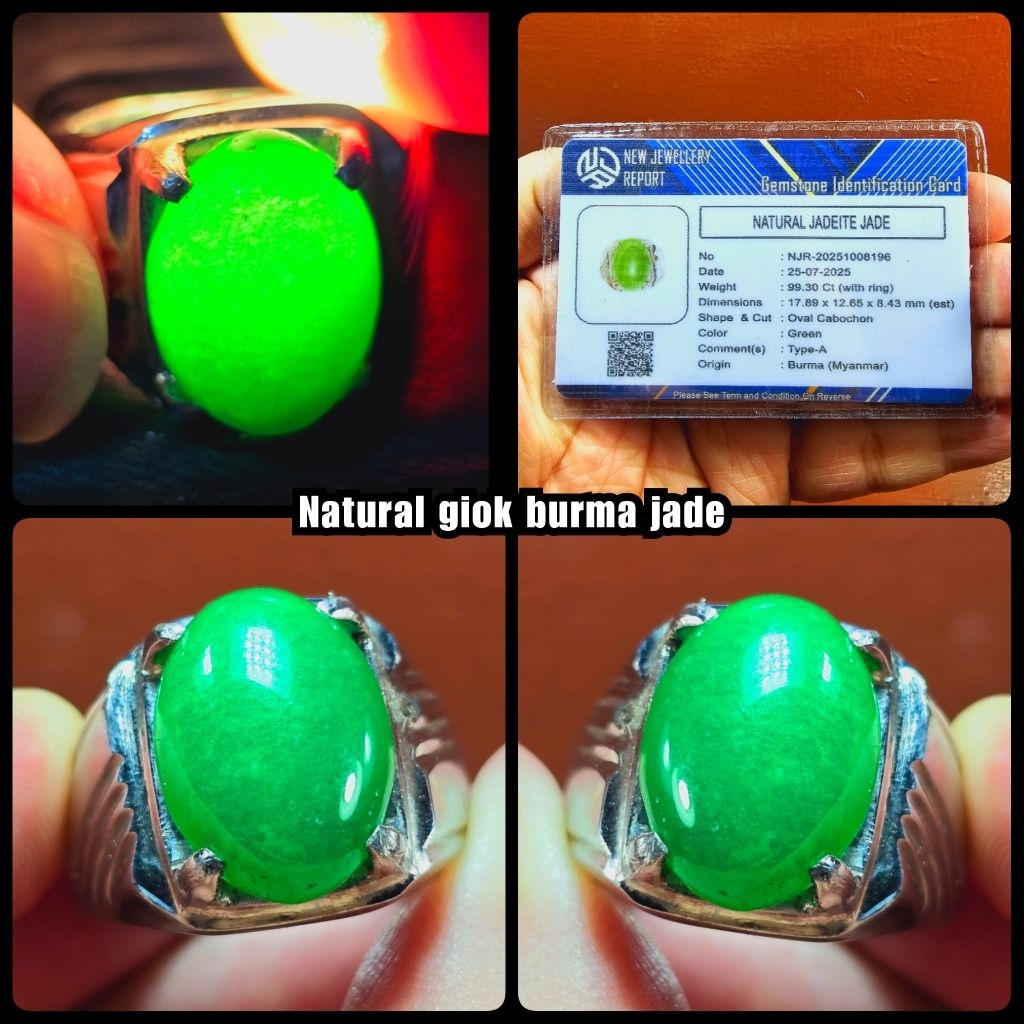 Jual natural giok jade burma myanmar kristal ( type - a ya ) | Shopee ...