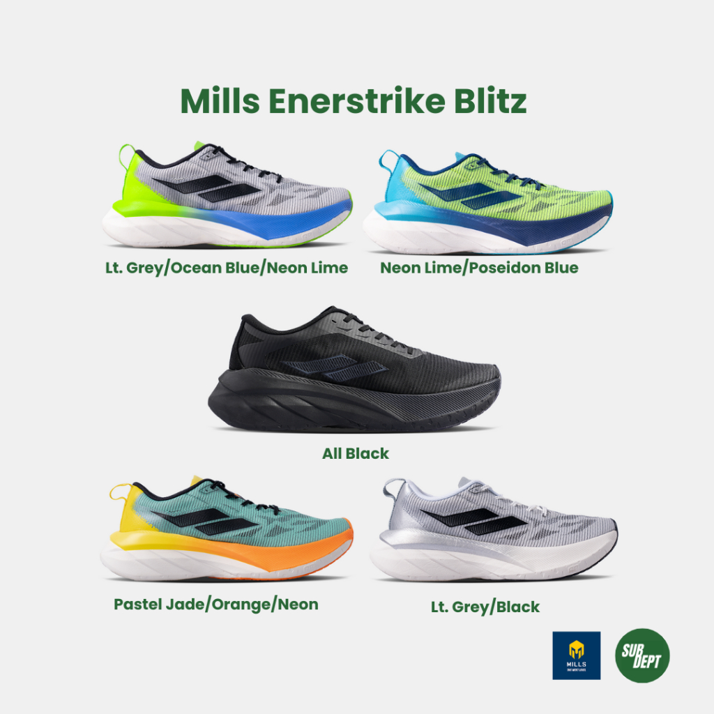 Jual Sepatu Running Mills Enerstrike Blitz Original | Shopee Indonesia
