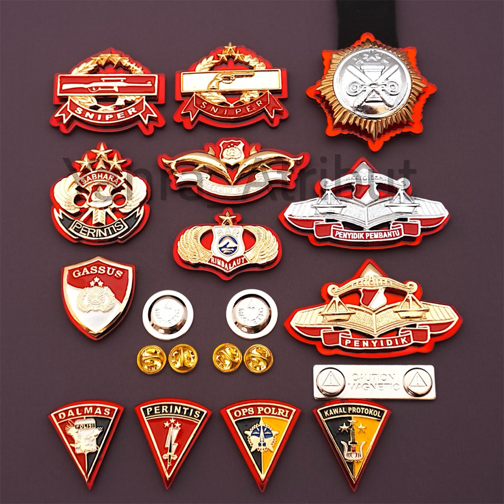 Jual PIN SELAM POLRI SCUBA DIVER / PENYIDIK / SAR RIMBA LAUT/ SNIPER ...