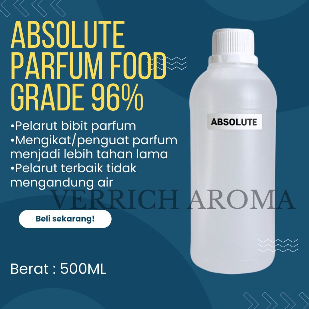 Jual Absolute Parfum FoodGrade96%| Pelarut Bibit Parfum 500ML Premium ...