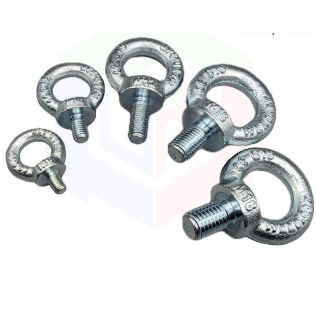 Jual eye bolt m6 m8 m10 m12 m14 m18 m20 baja platting putih galvanice ...