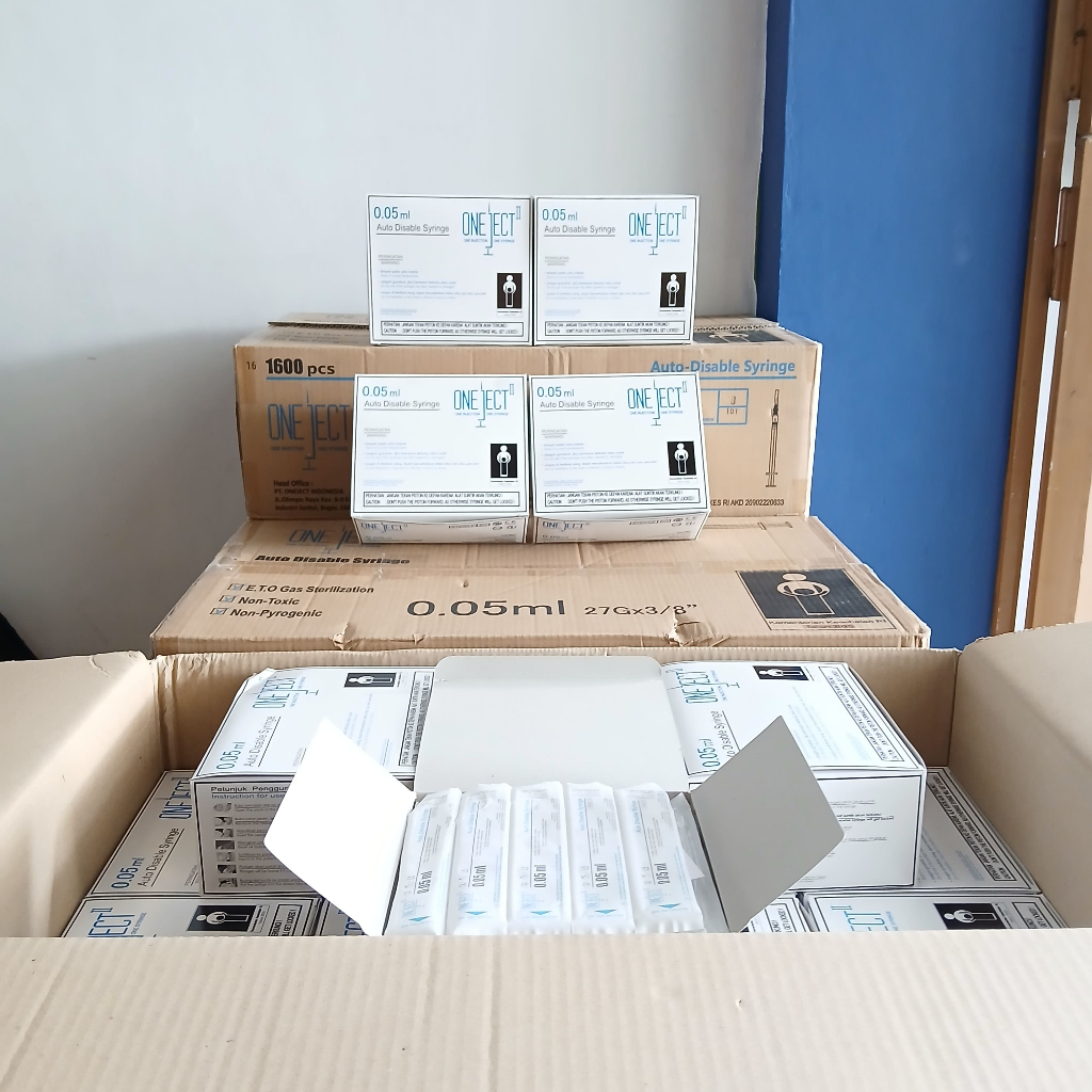 Jual Spuit / Syringe 0.05ml Oneject/ Spuit 0.05cc OneJect (PerBOX ...