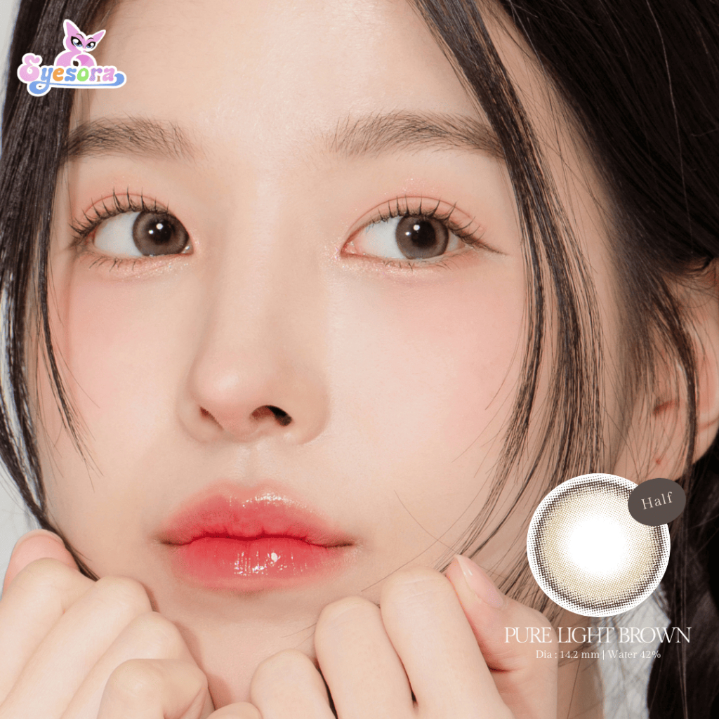 Jual ODDIS Softlens - Pure Light Brown [1pc/sebelah] Softlens Coklat ...