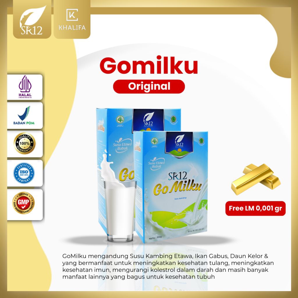 Jual Susu Gomilku SR12 Original BPOM Halal MUI 200gr & 600gr Susu ...